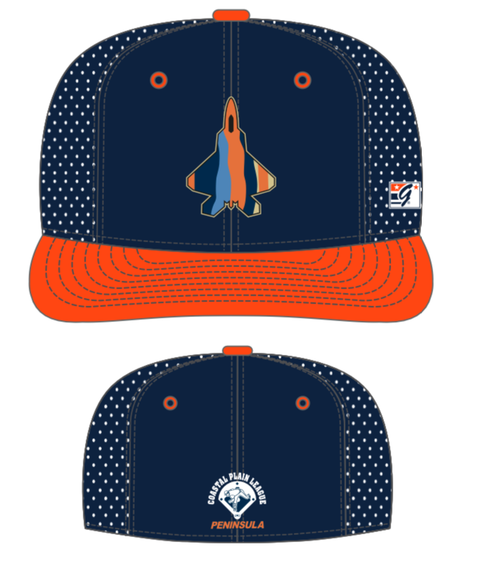 LIMITED: Navy and Orange F22 Jet Logo Pilots The Game Hat – Peninsula ...